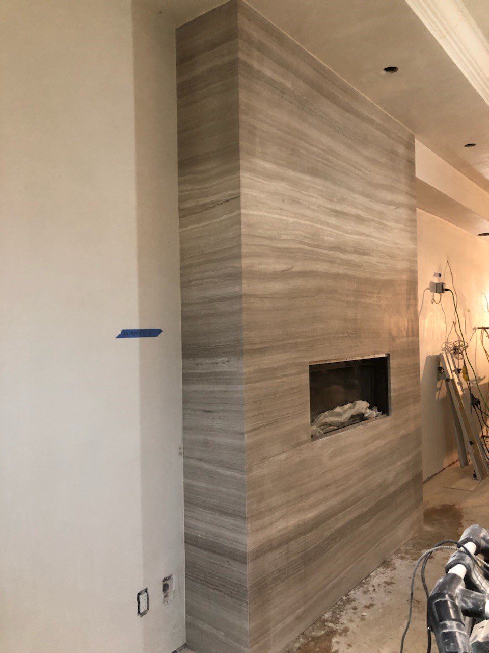 Fireplace in Driftwood honed – Louis W. Mian, Inc.